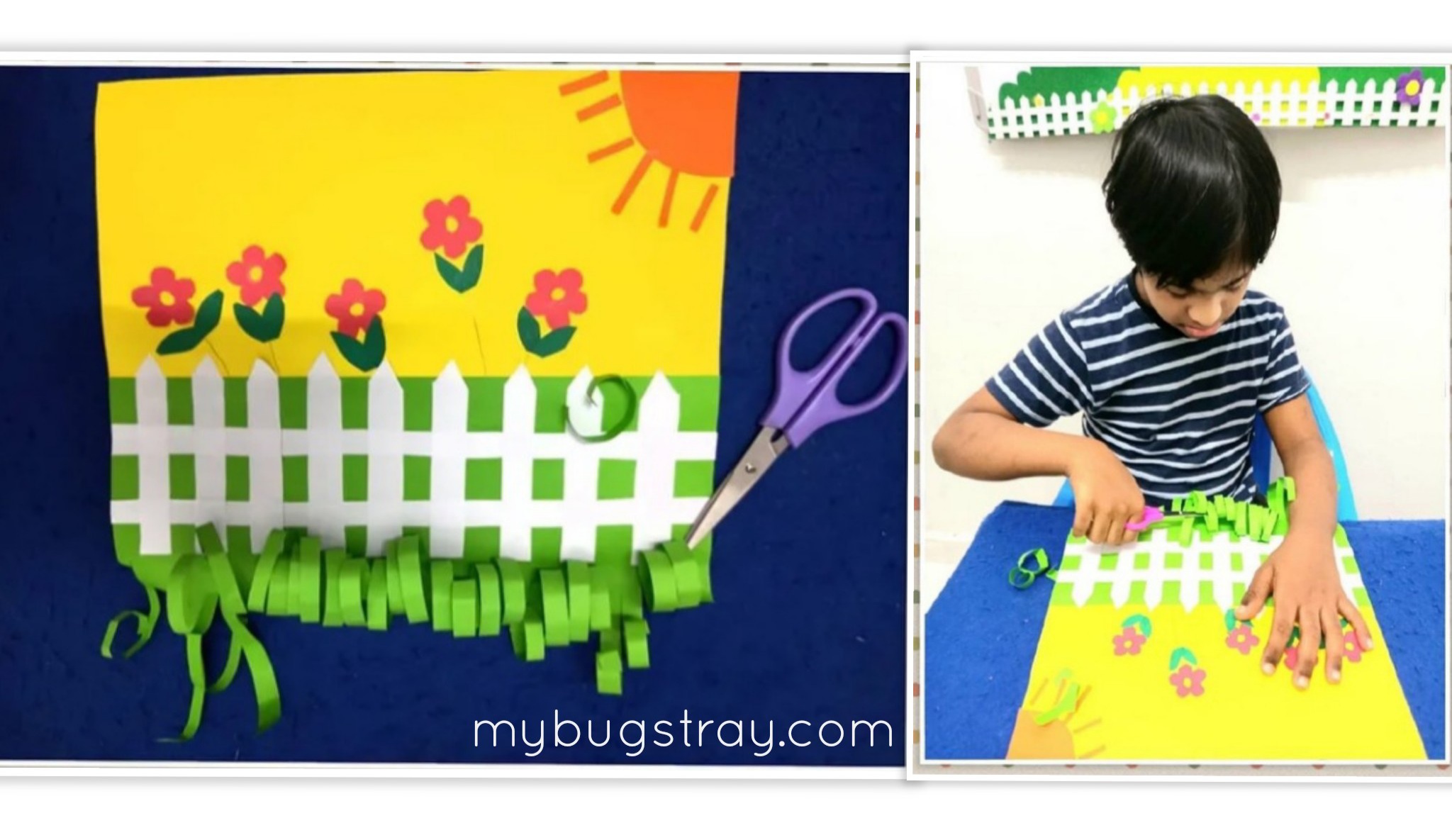 Fine Motor Activities – Cutting – MY BUGS' TRAY